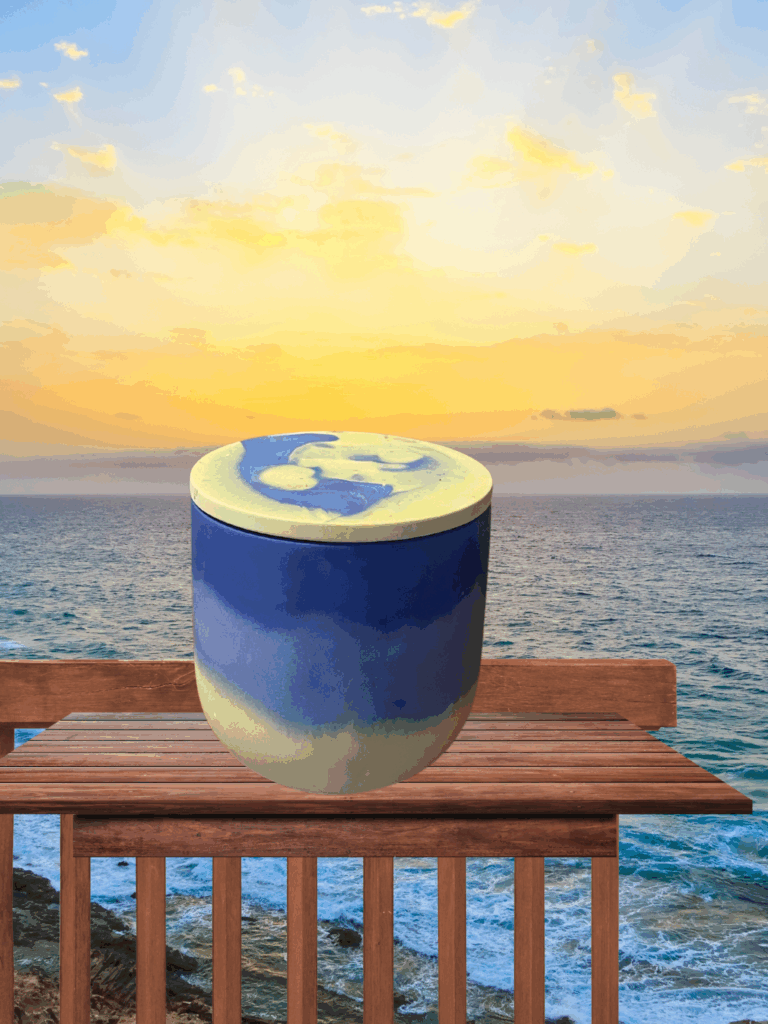 Sea Side Concrete Vessel Out to Sea - Beeswax Gallery